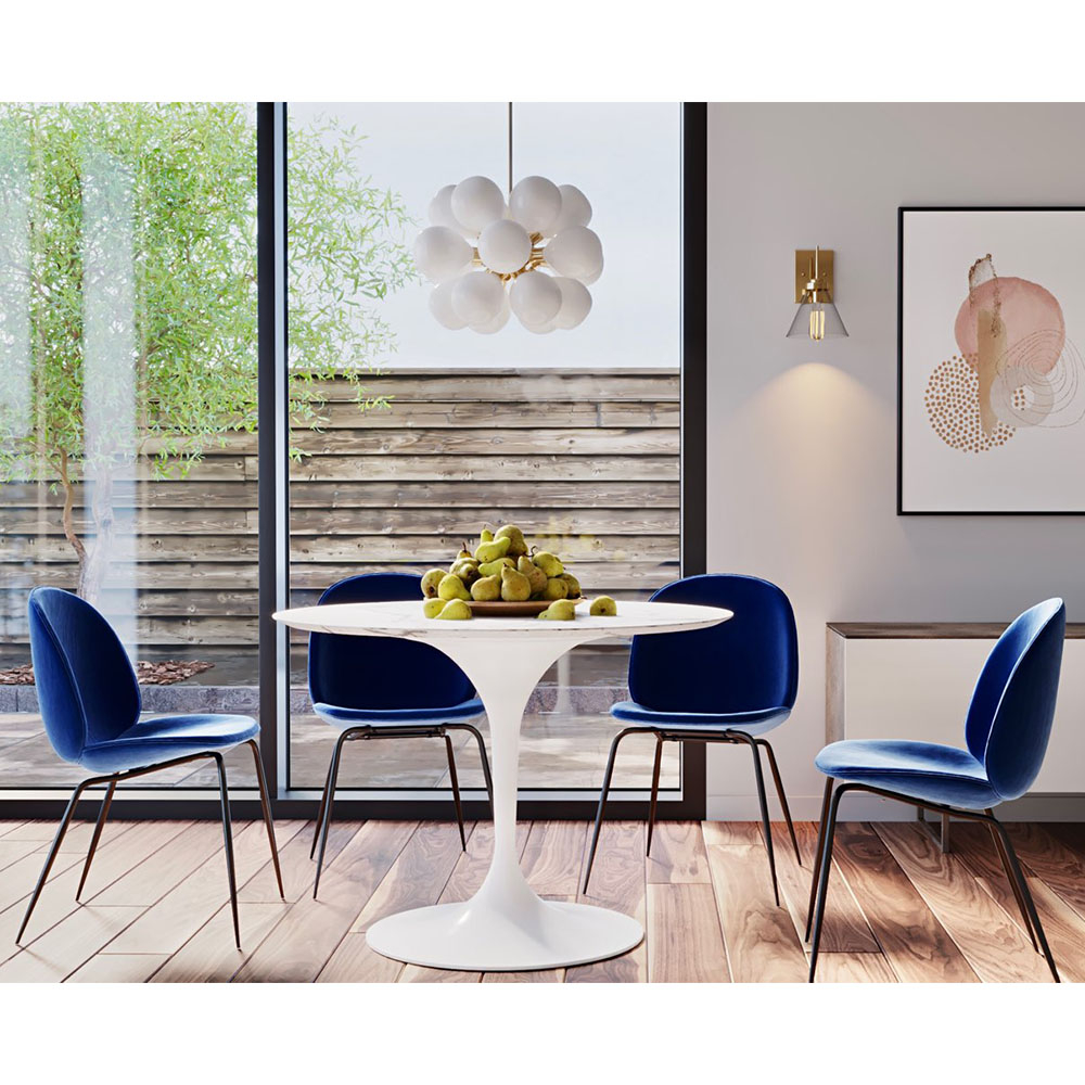 Buy Jacobella 18 bulbs suspension lamp - Metal and glass in the UK ...