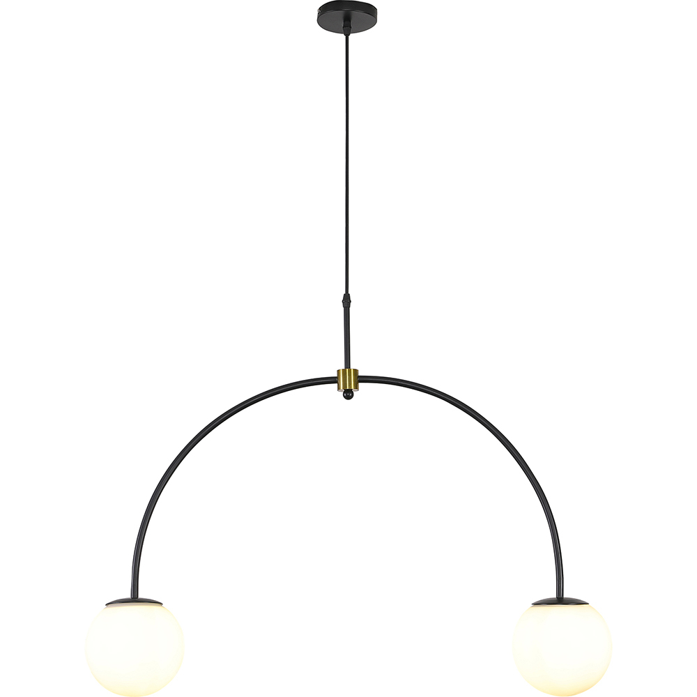 Buy Thelma 2 Bulbs Hanging Lamp - Metal and Glass in the UK | MyFaktory