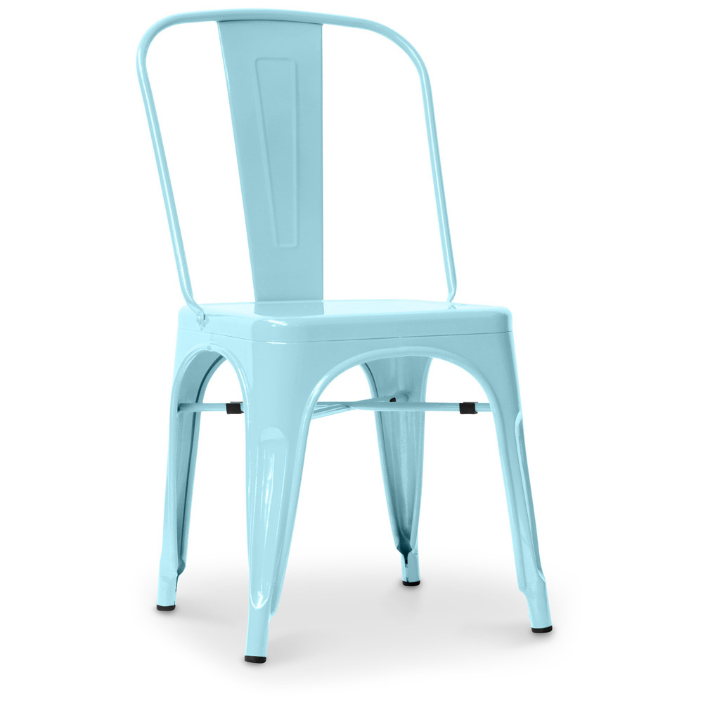 Buy Dining chair Bistrot Metalix Industrial Square Metal - New Edition ...